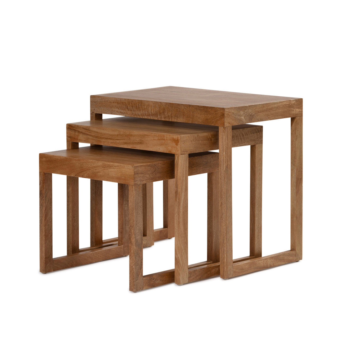Nest Rectangle Side Table - Natural Sealed – THELMAN